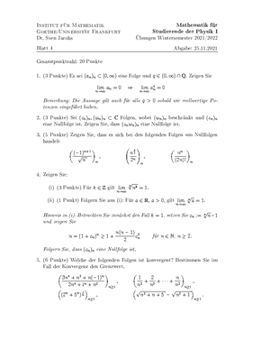 Skript - Mathematik f ̈ur Physiker I Johann Wolfgang Goethe-Universit ...
