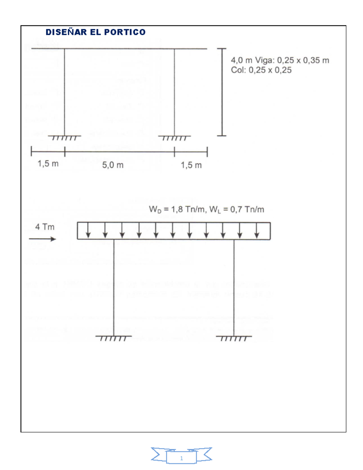 Diseñar EL Portico - Tecnologia del concreto - DISEÑAR EL PORTICO 1 ...
