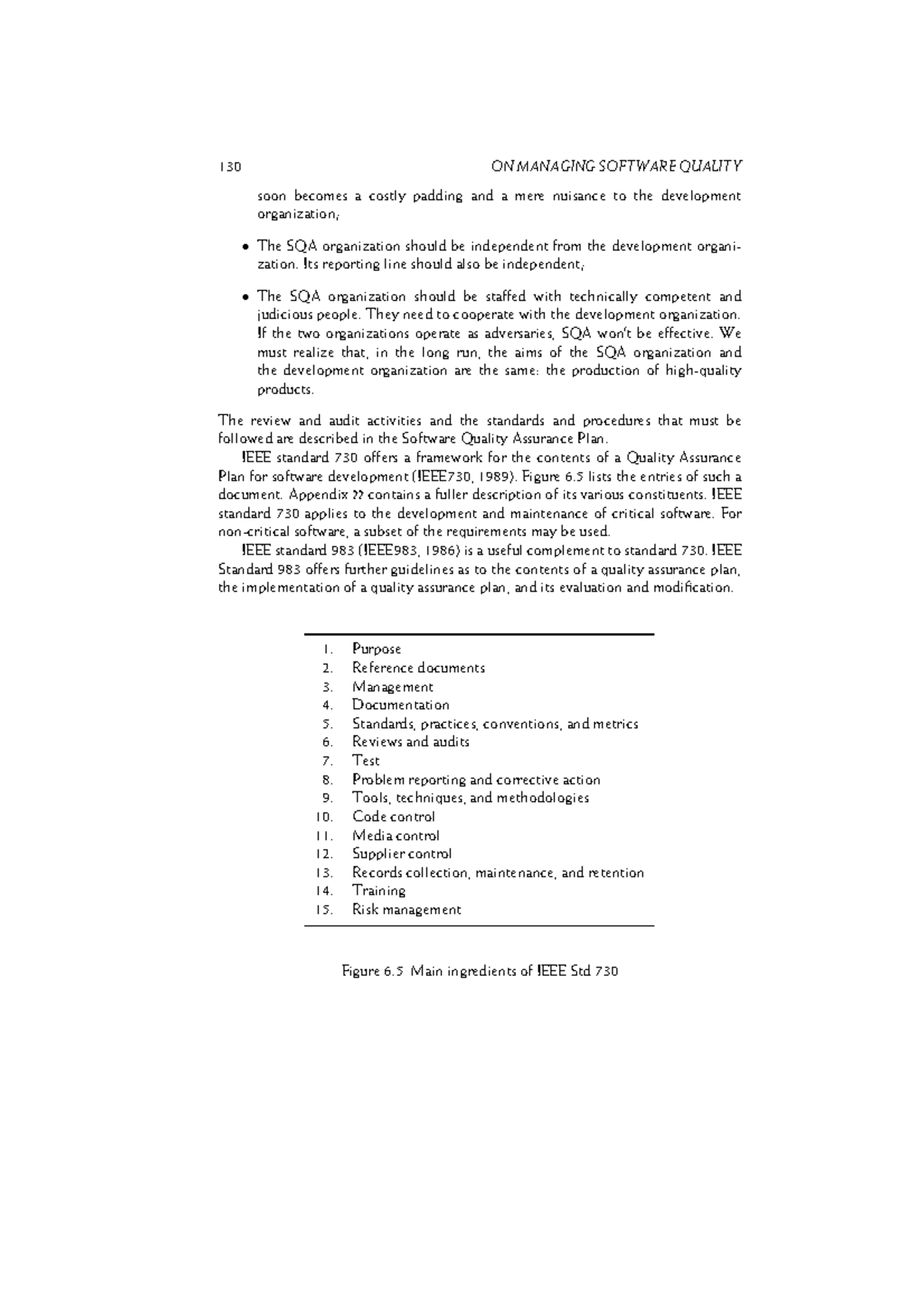 Software Engineering Lecture Notes (33) - 130 ON MANAGING SOFTWARE ...