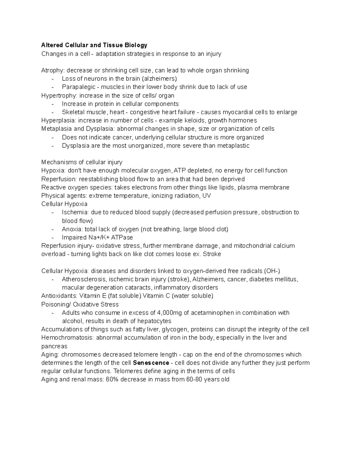 2. Altered Cellular and Tissue Biology - Altered Cellular and Tissue ...