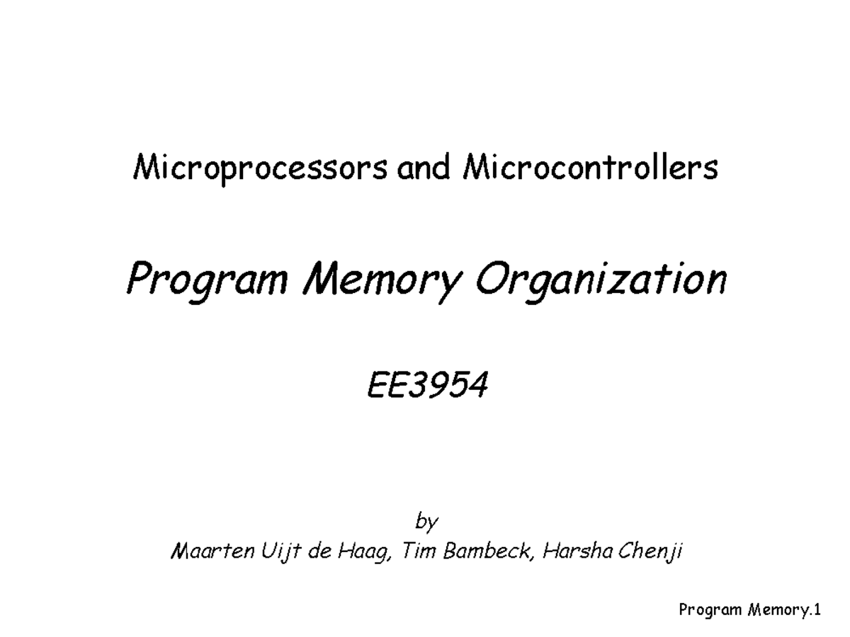 Ee3954 spring 16 04 programm Notes - Microprocessors and ...