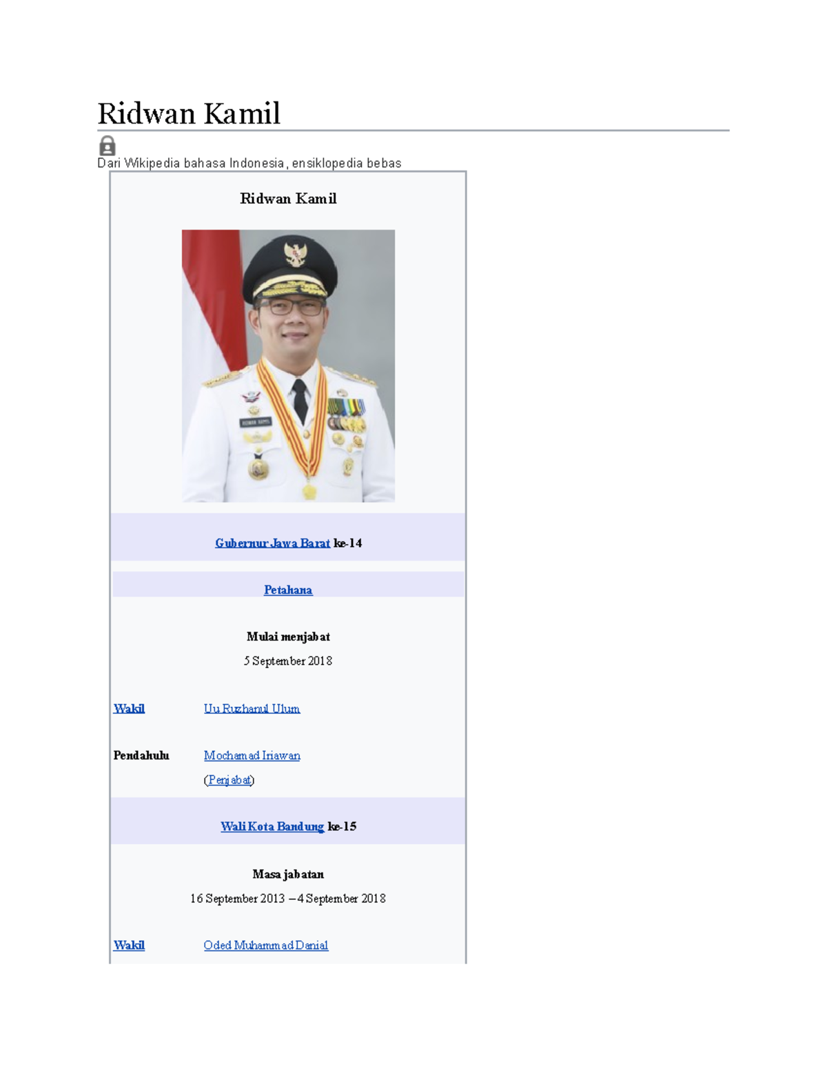 Ridwan Kamil Biography - Ridwan Kamil Dari Wikipedia bahasa Indonesia ...
