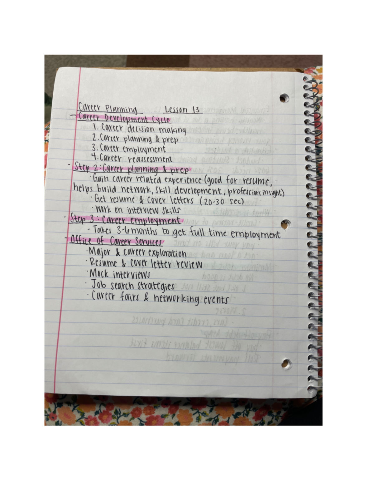 Lesson 13 - Teacher: Jenny Duncan - Career Planning Lesson 13 Career ...