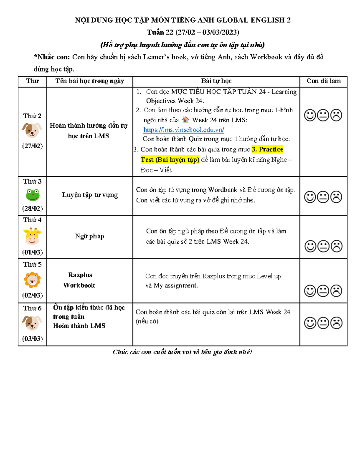 S2.W22.U6 - n vhj - NỘI DUNG HỌC TẬP MÔN TIẾNG ANH GLOBAL ENGLISH 2 ...