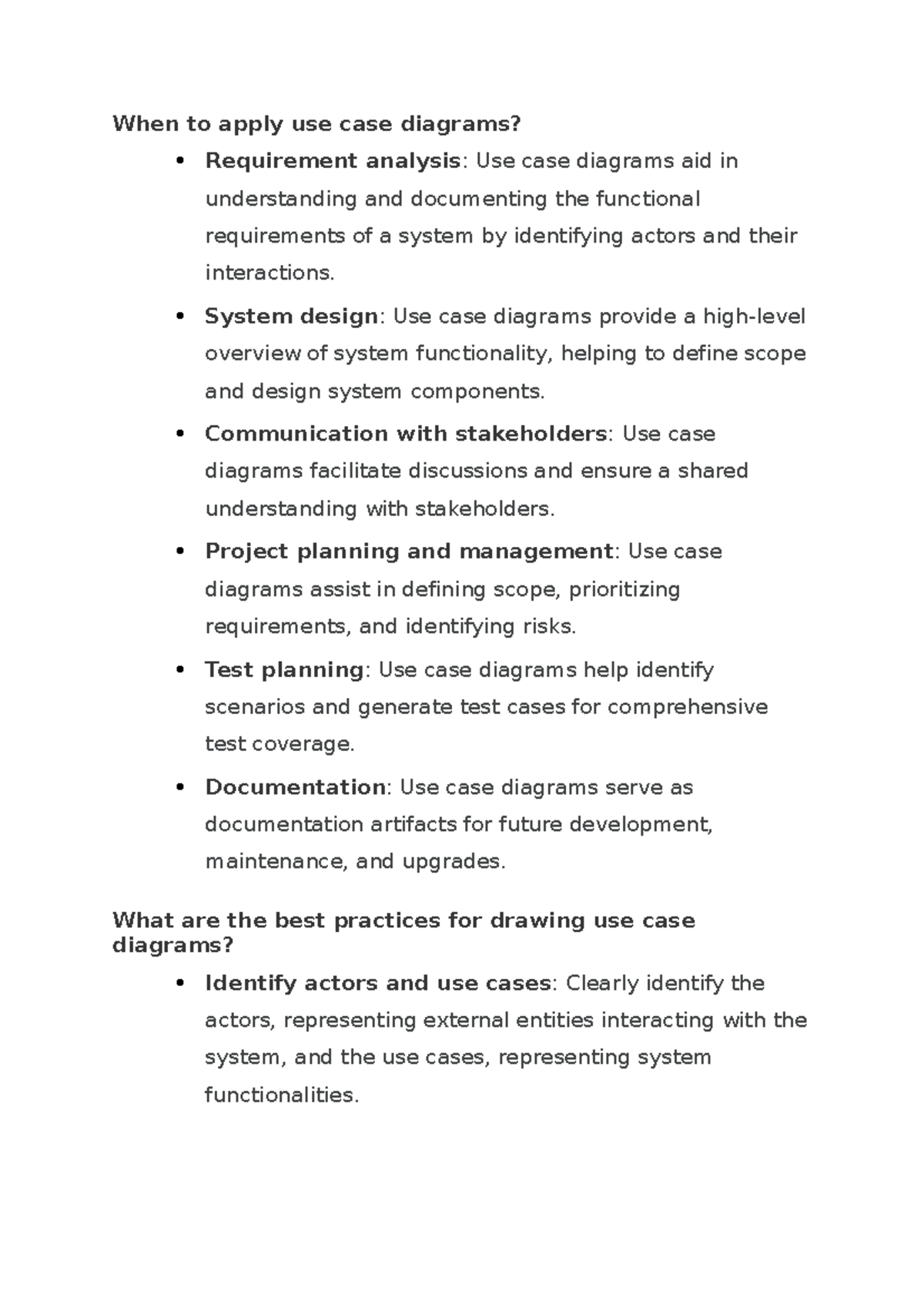 When to apply use case diagrams - System design: Use case diagrams ...