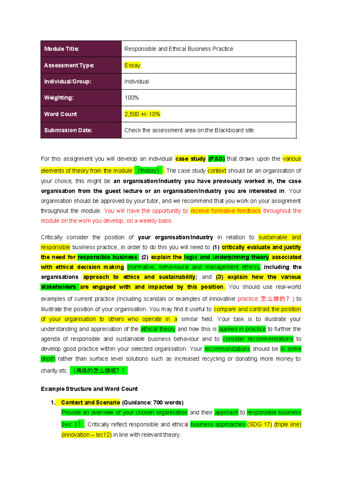 Assessment Task Brief - useful - Module Title: Responsible and Ethical ...