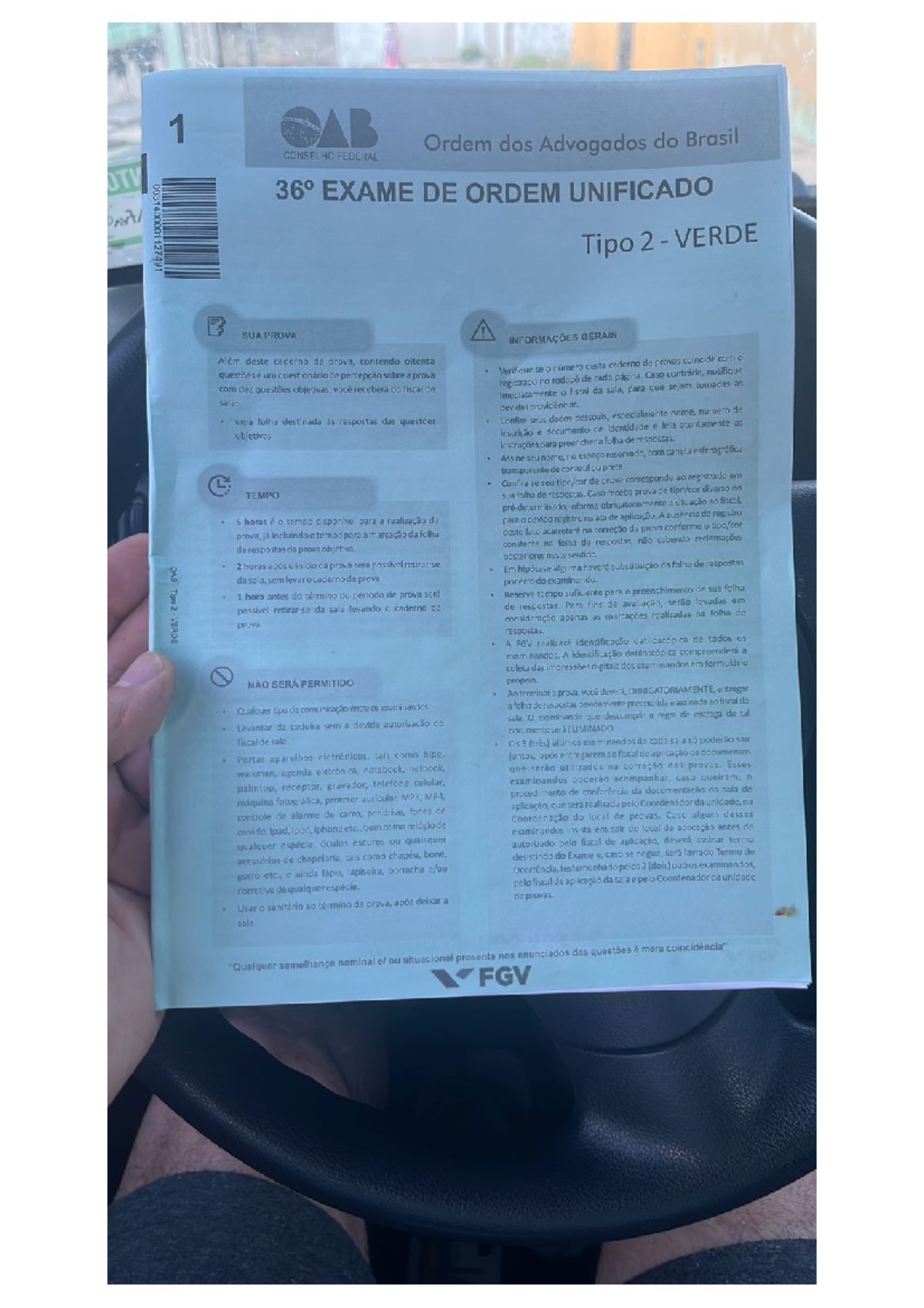 Prova oab verde em ordem numerica - Direito Constitucional - Studocu