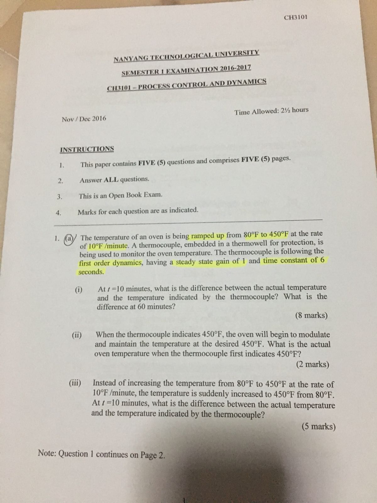 Final Exam Ch3101 1617 Warning Error During Font Loading