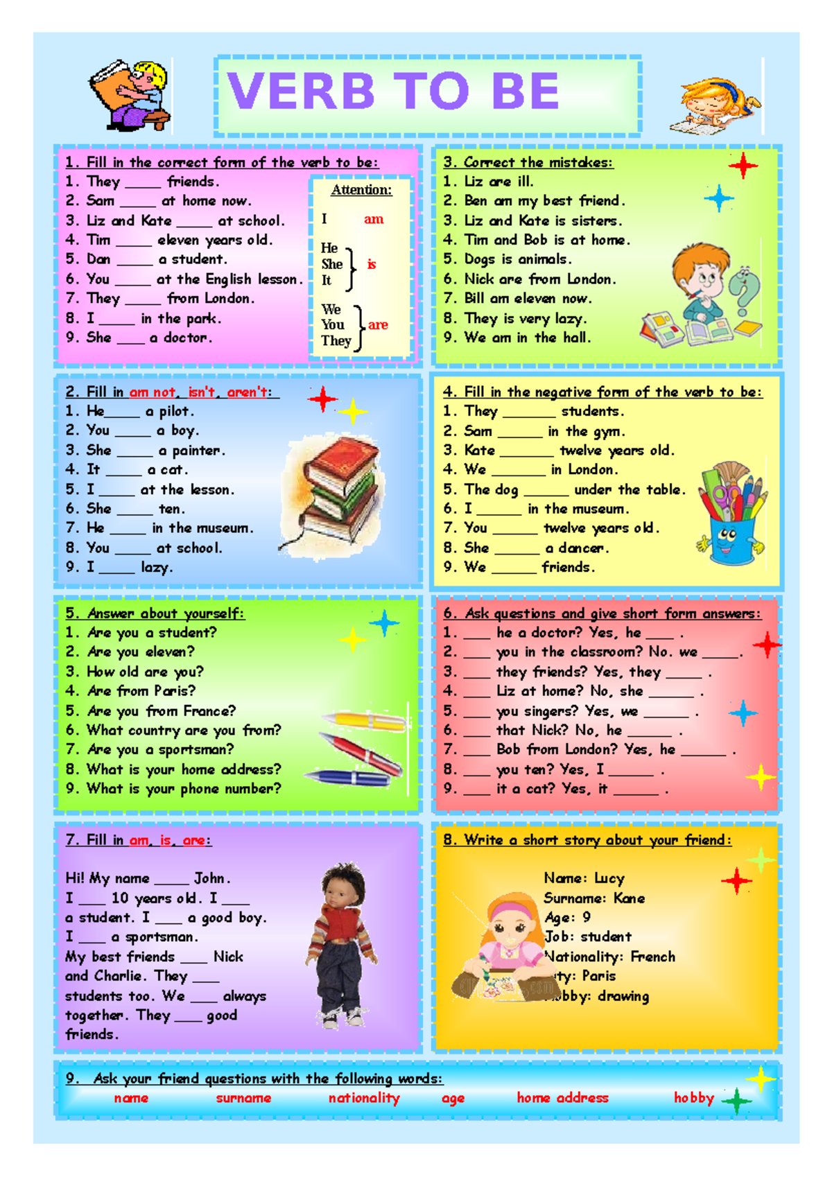 Verb-to-be 23246 - aaaaaa - school - Studocu