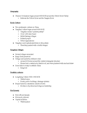 AP World History - Unit 1 - China: Bureaucracy in China: China had a ...