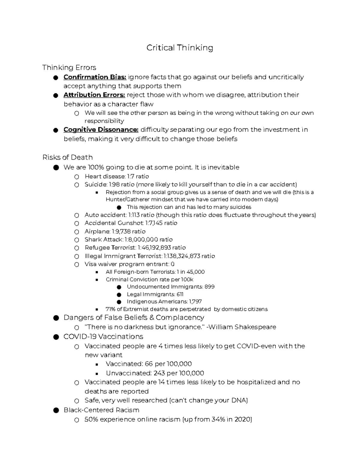 Critical Thinking - Teacher: Robert Kramer - Critical Thinking Thinking ...