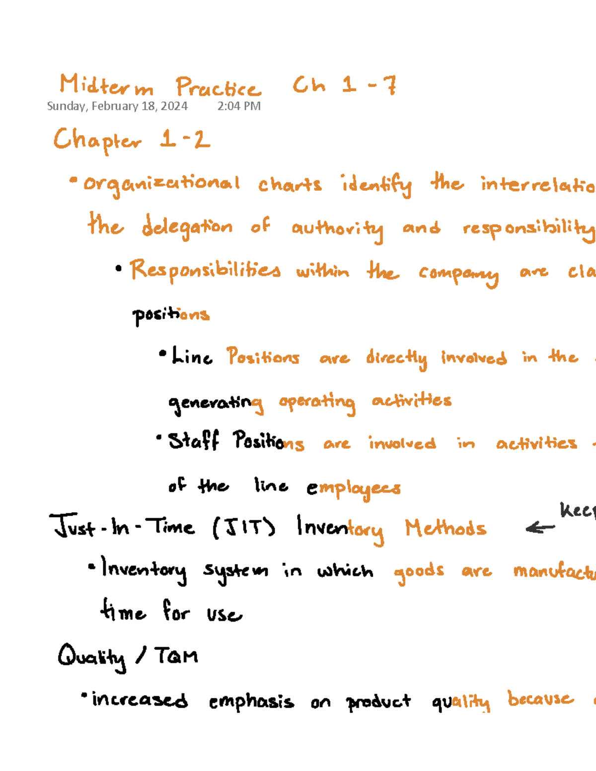 Cheat Sheet - 2FB3 - Sunday, February 18, 2024 2:04 PM - Studocu
