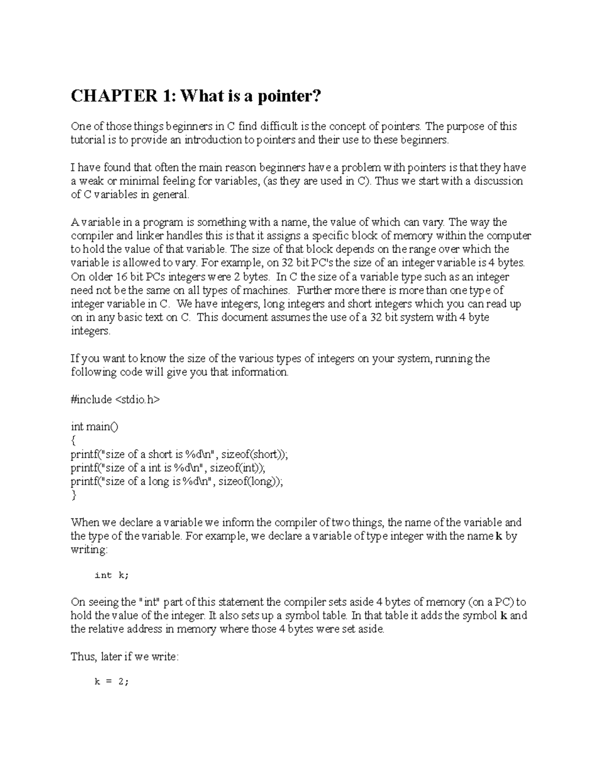 C++ - CHAPTER 1: What is a of those things beginners in C find ...