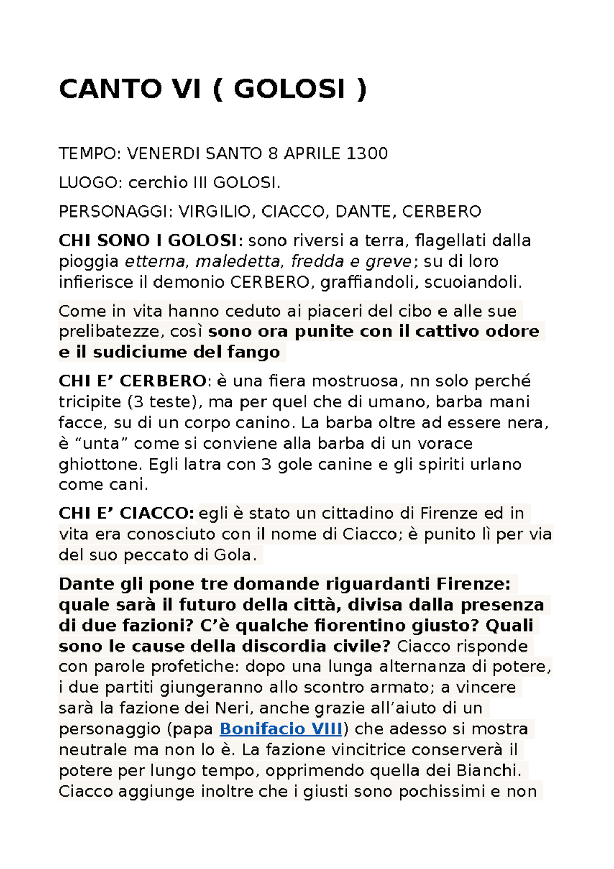 Canto VI dante alighieri - CANTO VI ( GOLOSI ) TEMPO: VENERDI SANTO 8 ...