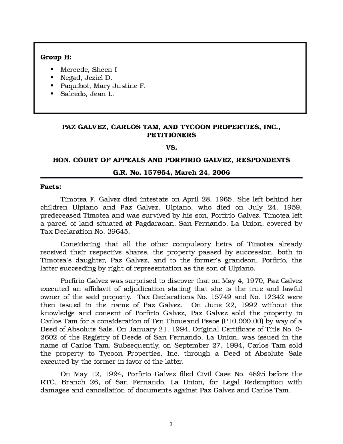 Group-H Midterm-Group-Project RFBT 3352 - Group H: Mercede, Sheen I ...