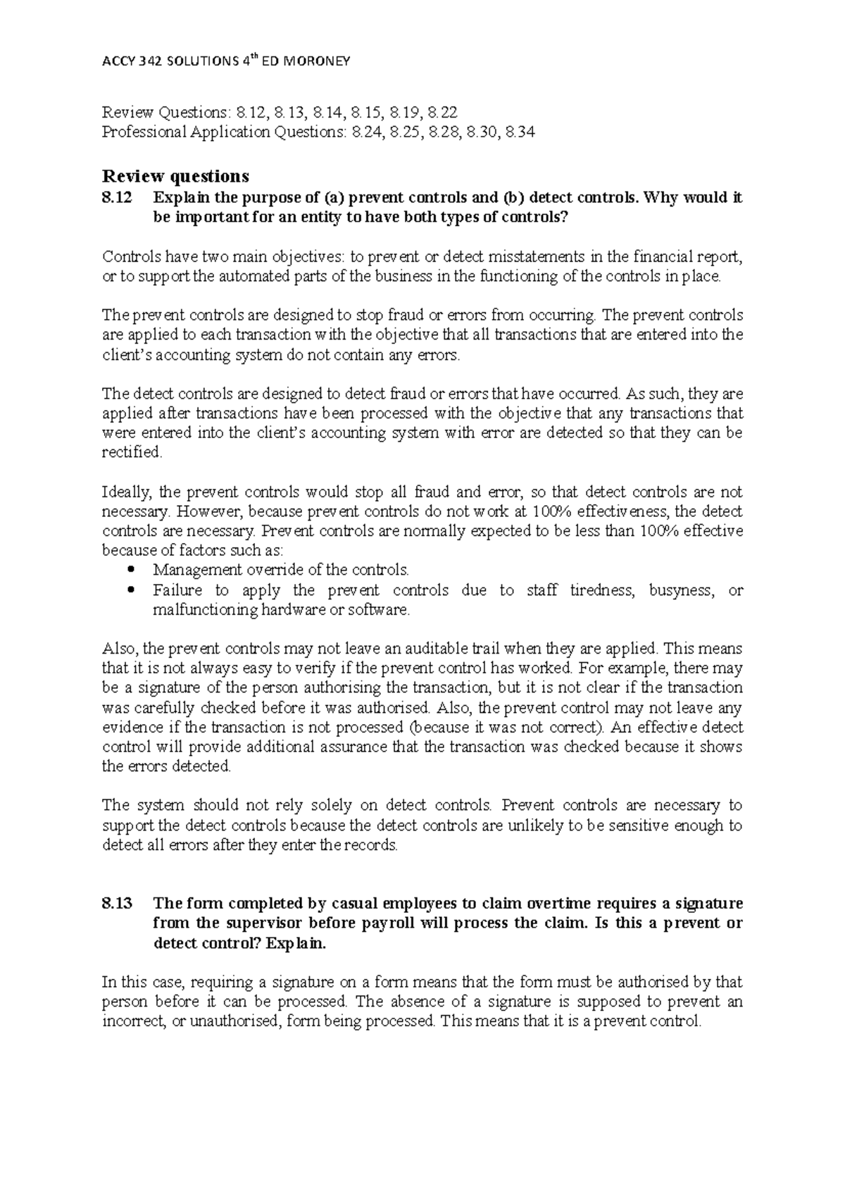 Ch 8 solutions 4th ed - Review Questions: 8, 8, 8, 8, 8, 8 ...