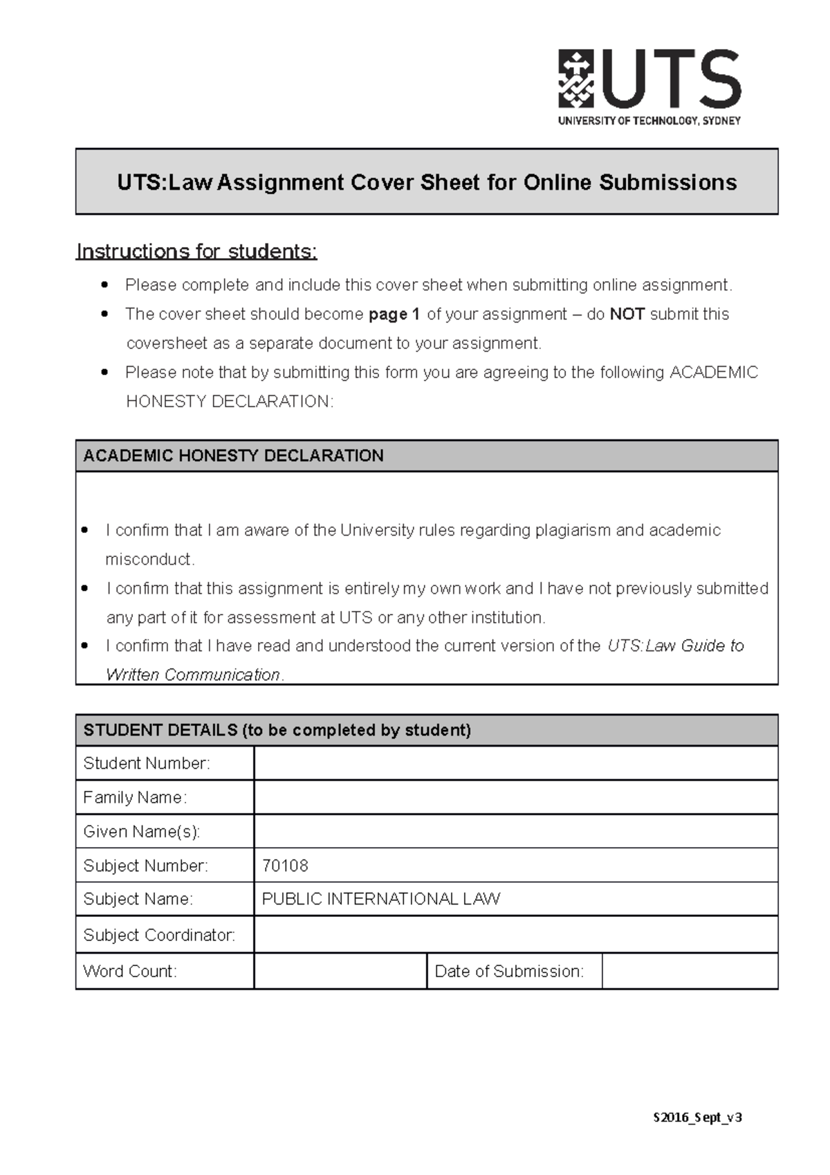 Critical Analysis - UTS:Law Assignment Cover Sheet for Online ...