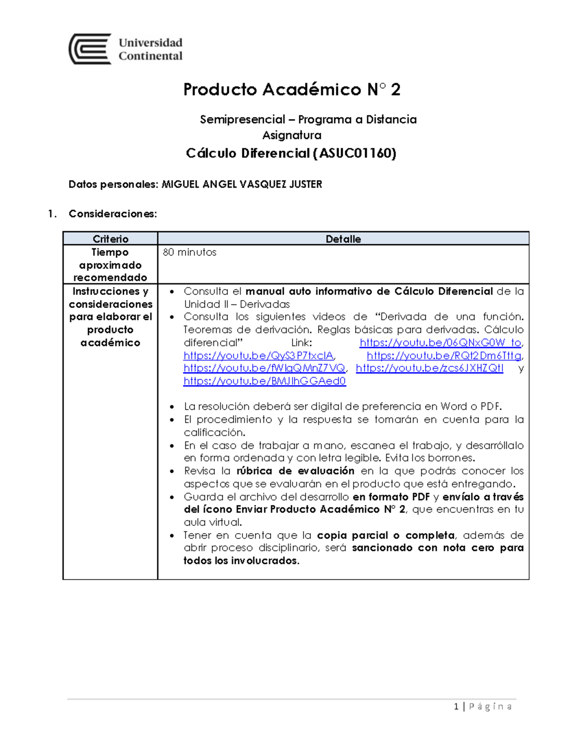 PA02 - fundamento calculo - Producto Académico N° 2 Semipresencial – Programa a Distancia ...