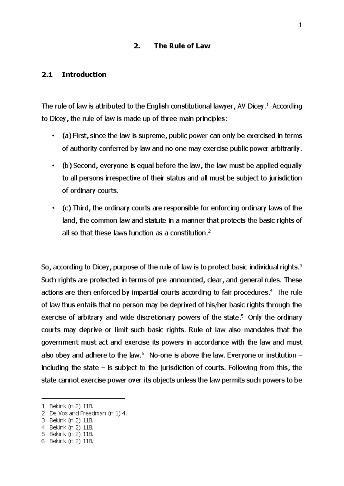 the rule of law - 2. The Rule of Law 2 Introduction The rule of law is ...