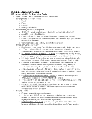 OLA 1 - Take Home - Observational Learning Activity # Child Growth and ...
