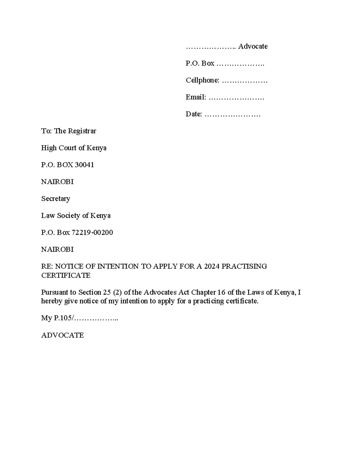 HOW TO Issue A Notice OF Intention (2024 ...