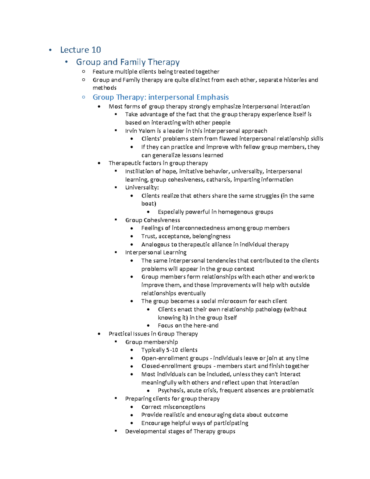 Lecture 10 - K. Lacefield - Warning: TT: undefined function: 32 • Lecture 10 • Group and Family ...