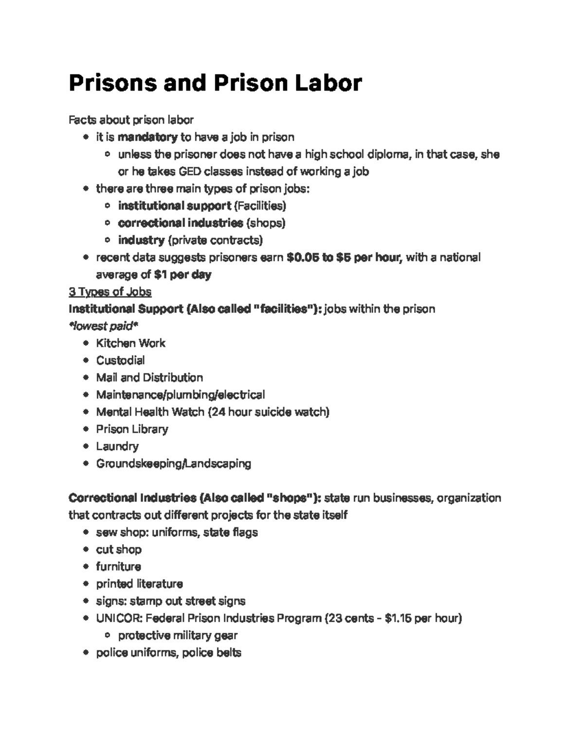 Prisons and Prison Labor - P r i s o n s a n d P r i s o n L a b o r ...