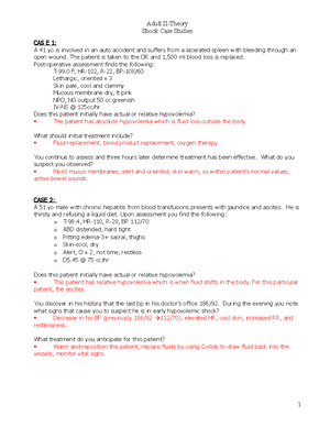 AKI Case Study - Adult II Case Study-Acute Kidney Injury Patient ...