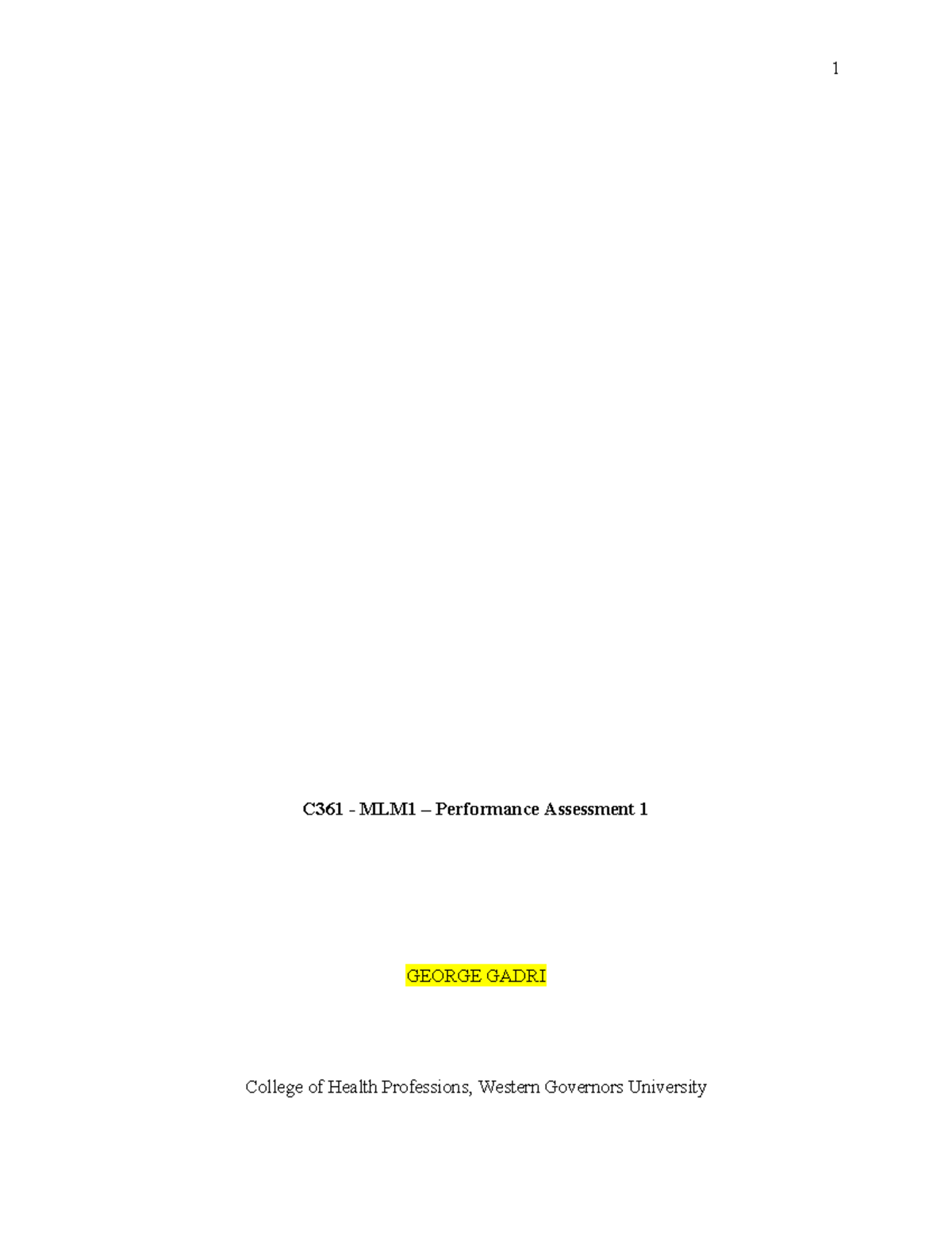 C361 PA 1 Template GKG NEW NEW NEW - C361 - MLM1 – Performance ...