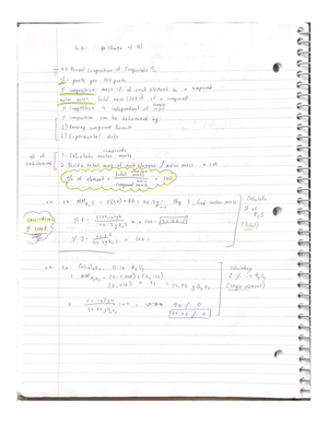 Unit 3 chem work book - answer key workbook chem 110 - CHEM G110 - Studocu
