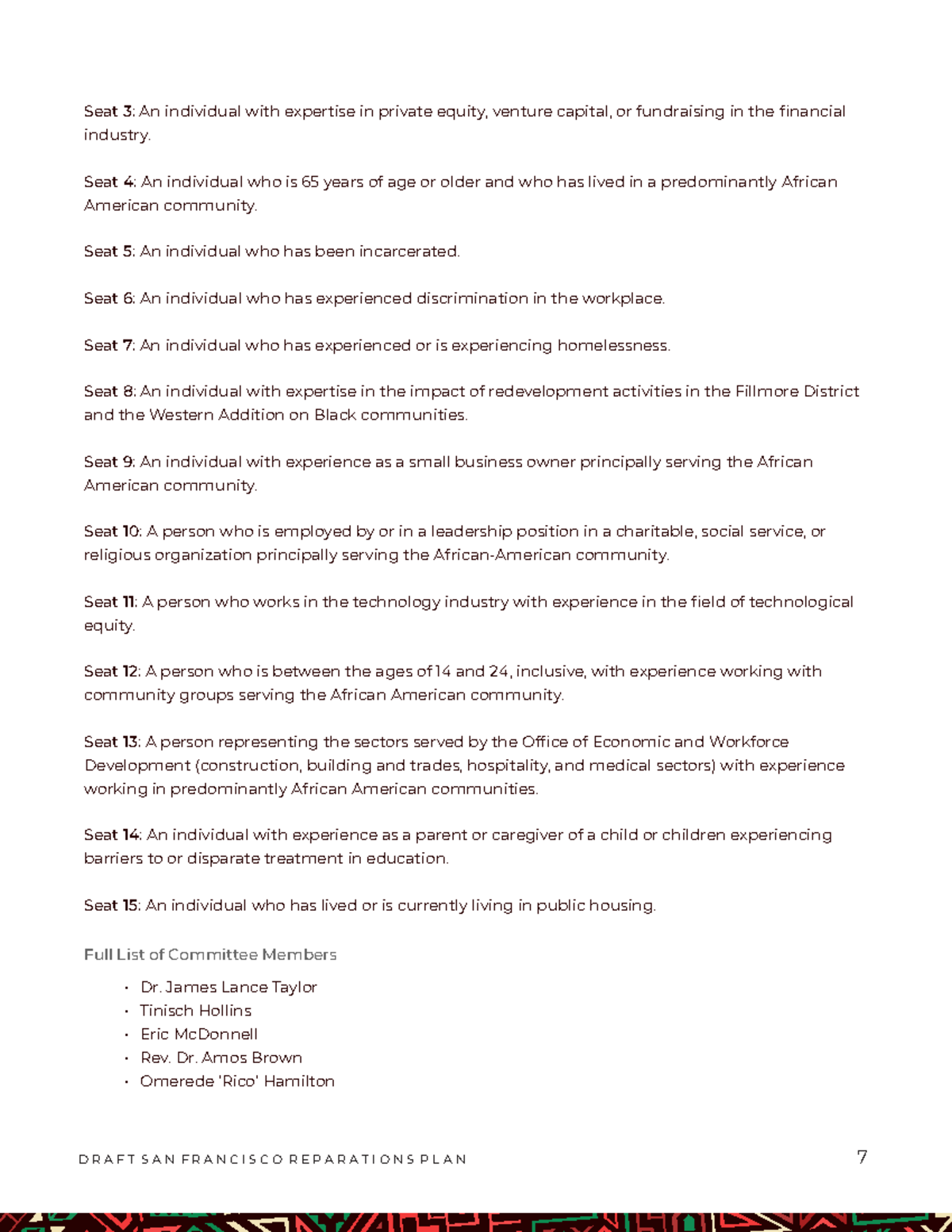 Business HRC Reparations 2022-2023 Report Final 0-4 - D R A F T S A N F ...