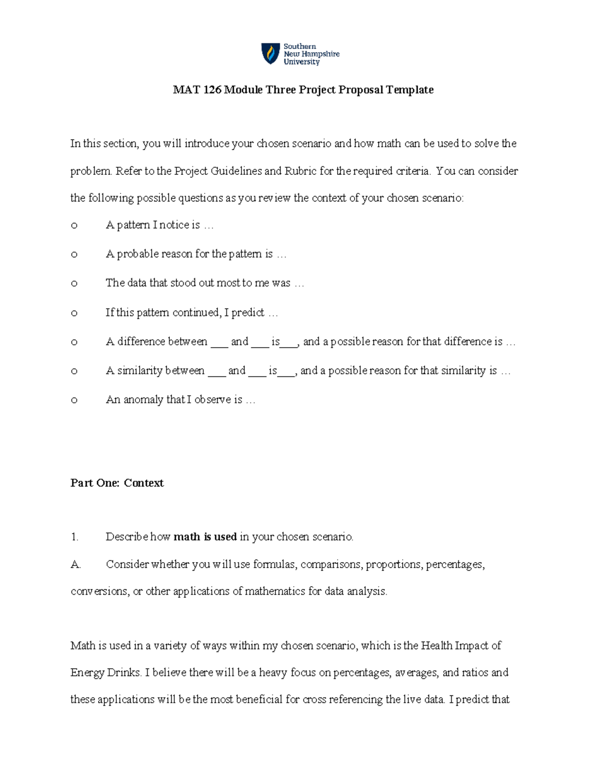 MAT 126 Module Three Project Proposal Jacob Renke - MAT 126 Module ...