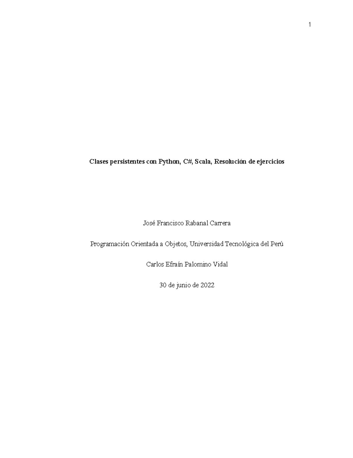 Trabajo De Investigacion Python 1 4 2 Clases Persistentes Con Python C Scala Resolución