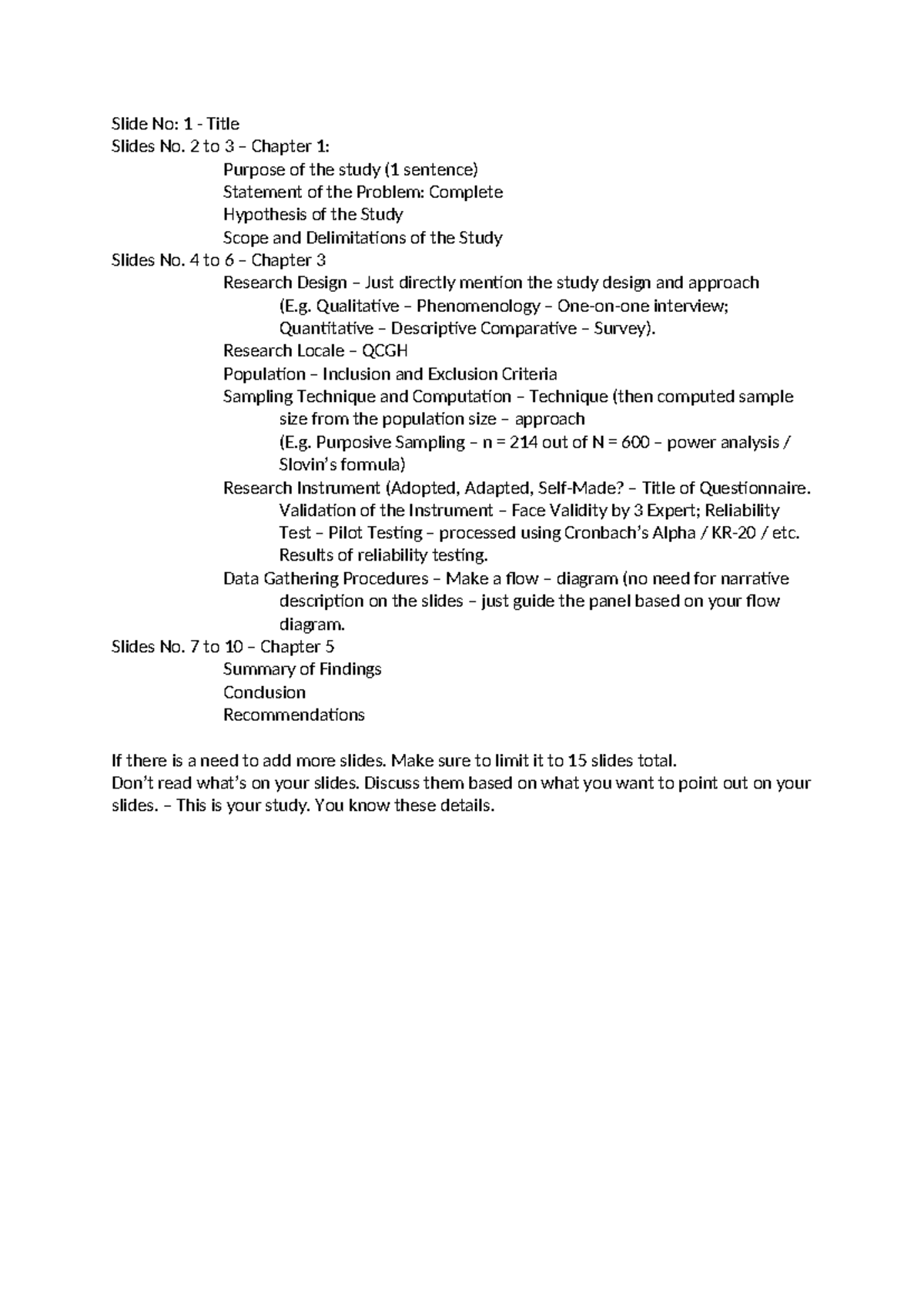Final Defense Presentation Template - Slide No: 1 - Title Slides No. 2 ...