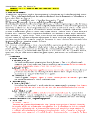 Ethics Final Study Guide - Ethics Control + F study guide!! Death and ...