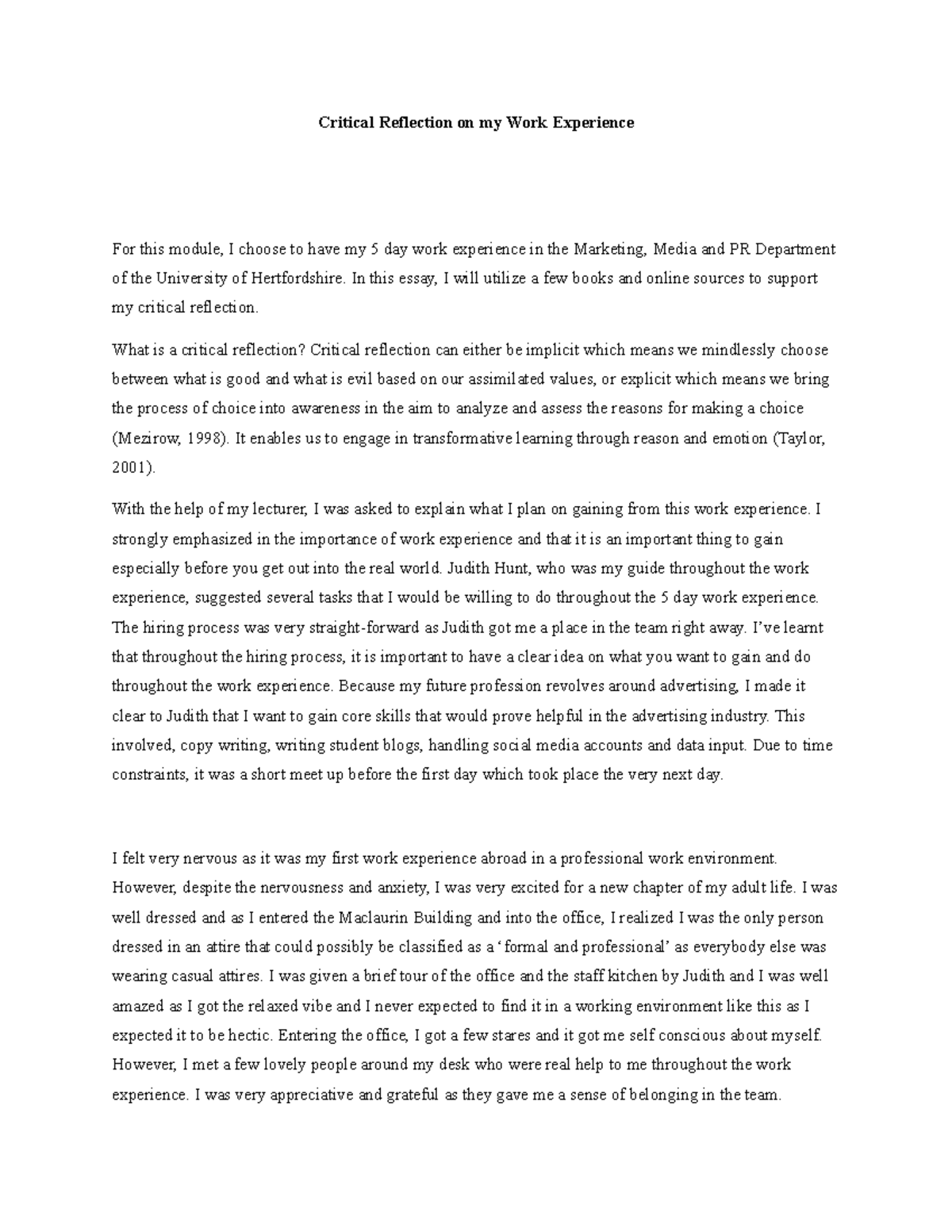 My Reflection On My Experience In Early Www informationsecuritysummit