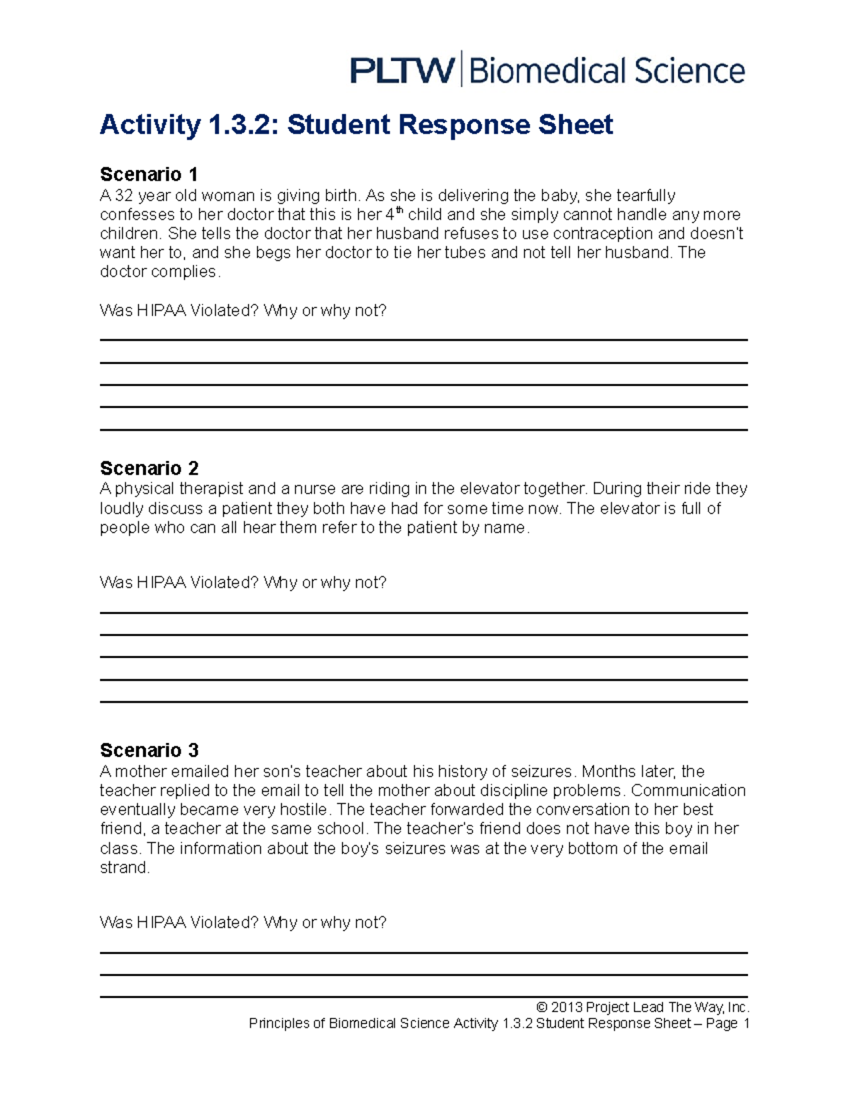 1 3 2 A SR Student Response Sheet F - Activity 1.3: Student Response ...