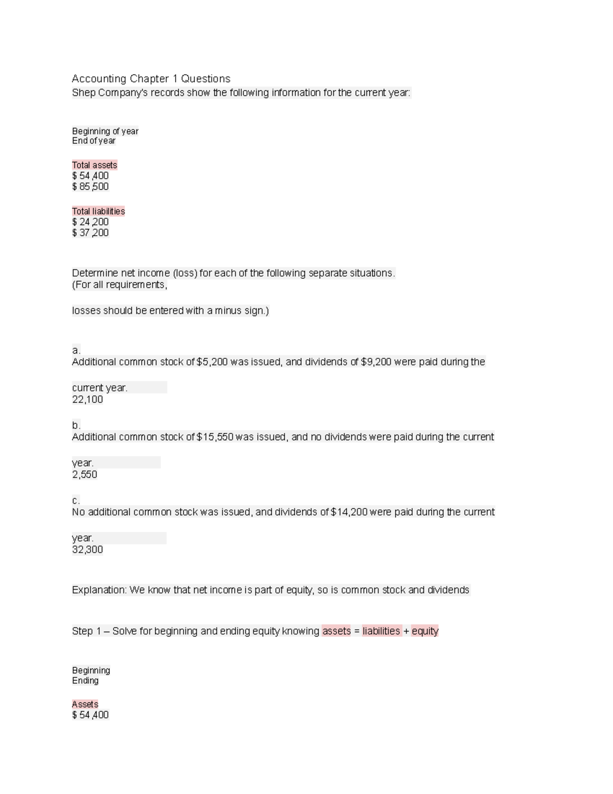 Accounting in Business Example Questions - Accounting Chapter 1 ...