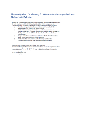 Thermodynamik - Vol. 1 Energielehre-seitenaufgabensammlung - 1 ...