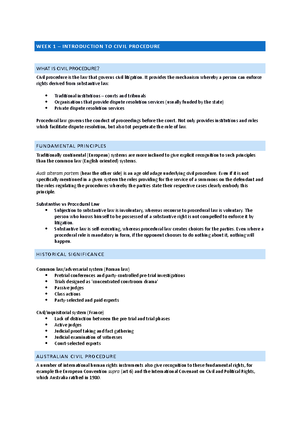 Civ-Pro-Notes - Civil procedure general notes - CIV PRO EXAM NOTES ...