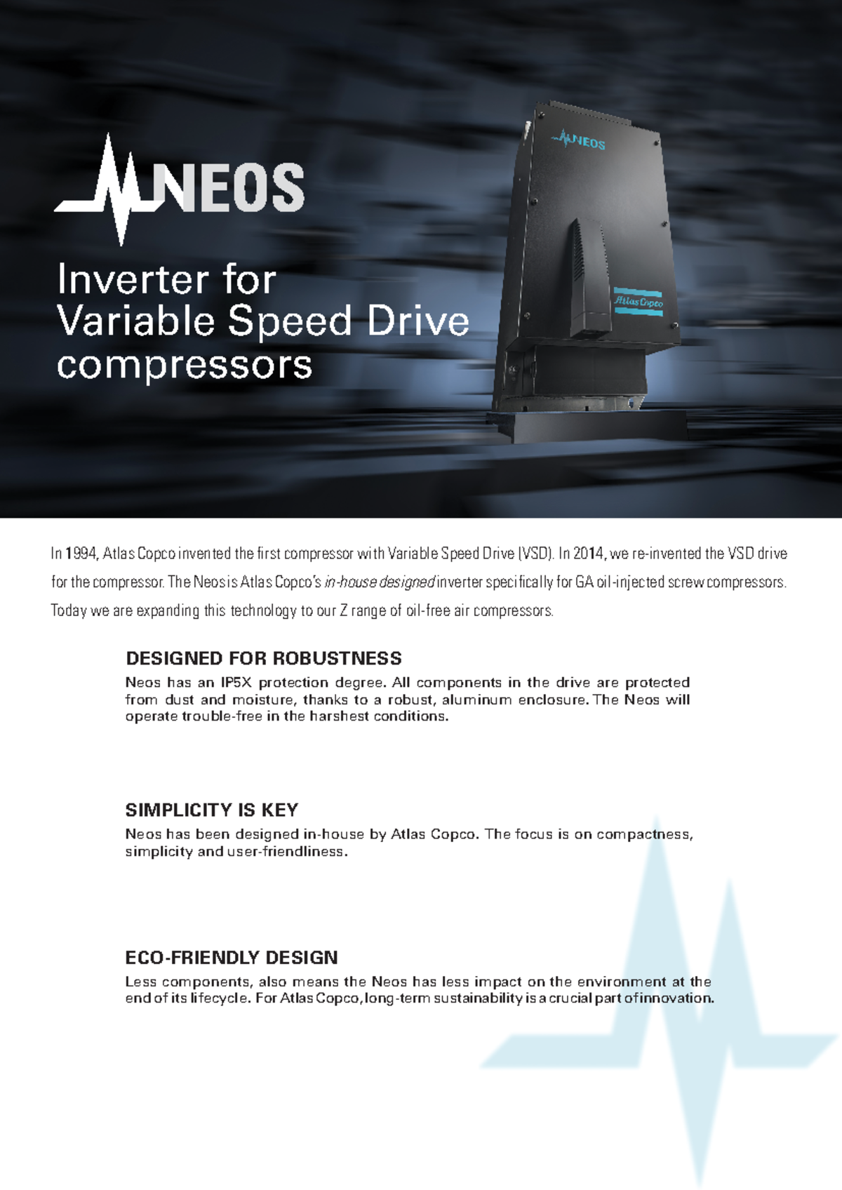 Neos Datasheet - NEOS Drive link - In 1994, Atlas Copco invented the ...