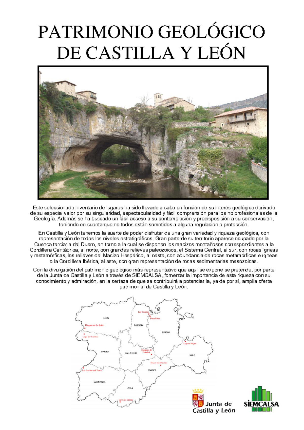Patrimonio Geológico Castilla y León - PATRIMONIO GEOLÓGICO DE CASTILLA ...