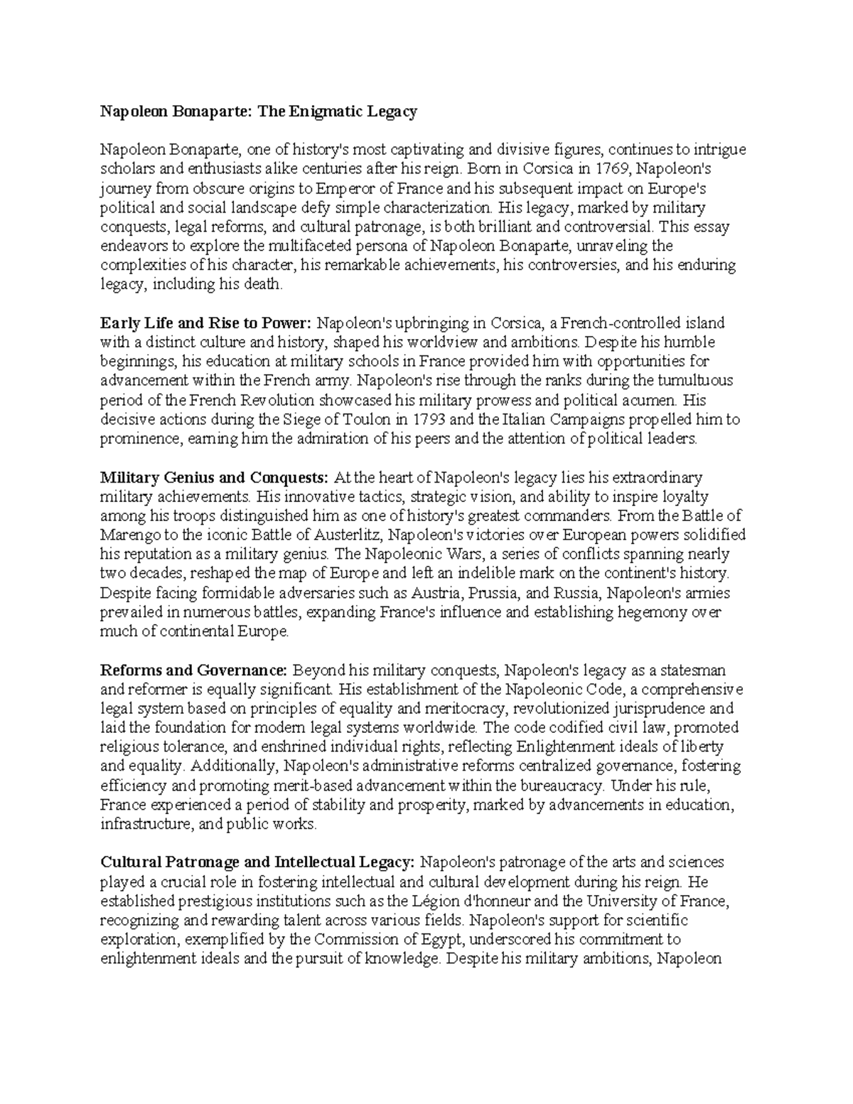 Napoleon Bonaparte - Born in Corsica in 1769, Napoleon's journey from obscure origins to Emperor ...