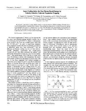 Laser cooling below the Doppler limit by polarization gradients ...