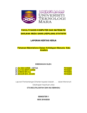 CTU554 (Group Assignment 1) - SARJANA MUDA PENTADBIRAN PERNIAGAAN ...
