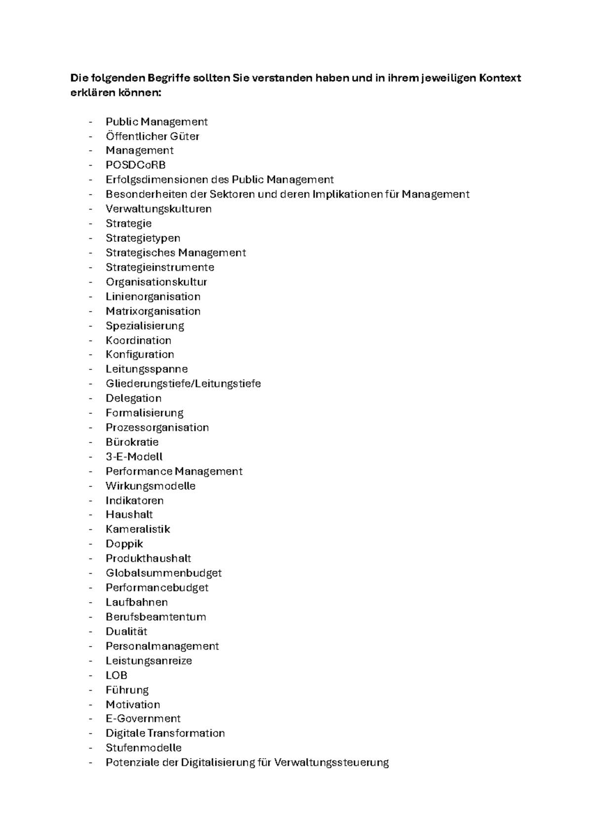 Zentrale Begriffe - Klausurvorbereitung - Die folgenden Begri-e sollten ...