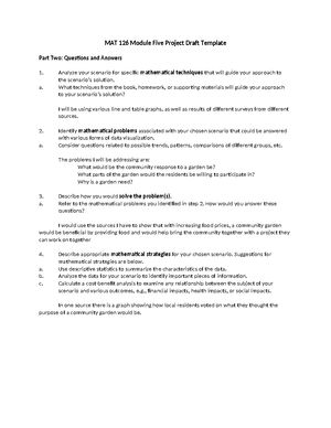 MAT 126 7-1 Project Complete - MAT 126 Project Template A Mathematical ...
