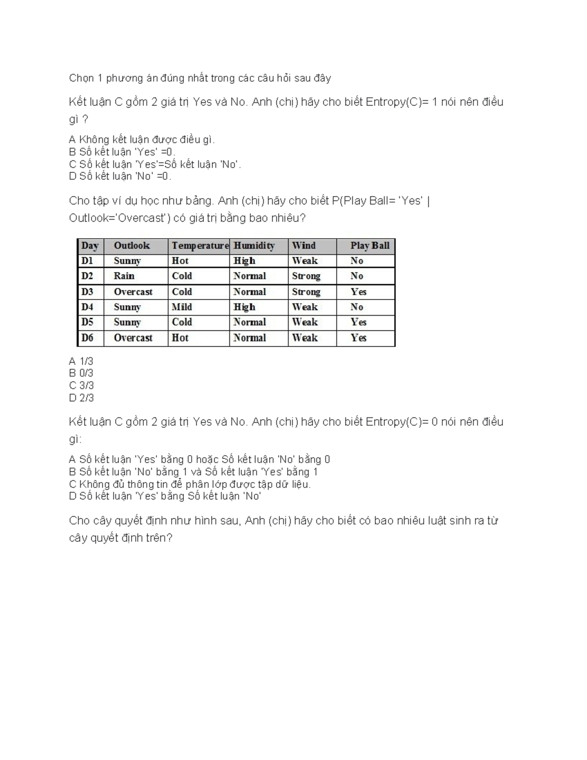 KKK - fewf - Chọn 1 phương án đúng nhất trong các câu hỏi sau đây Kết ...