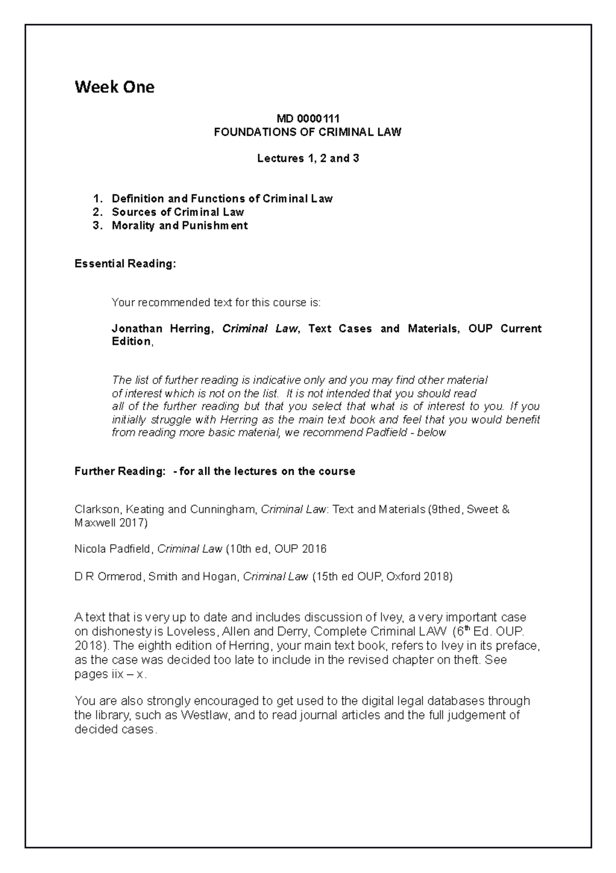 1. Definition and Functions of Criminal Law , Sources of Criminal Law ...