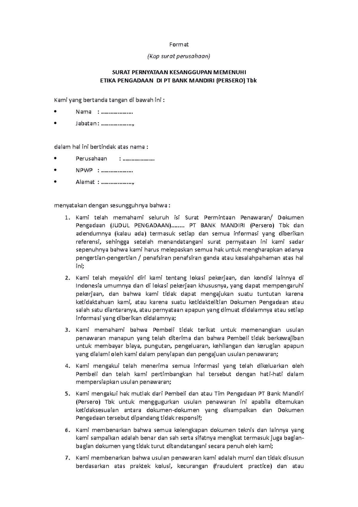 Format-Format Surat - there is standard form for some formal letter in ...